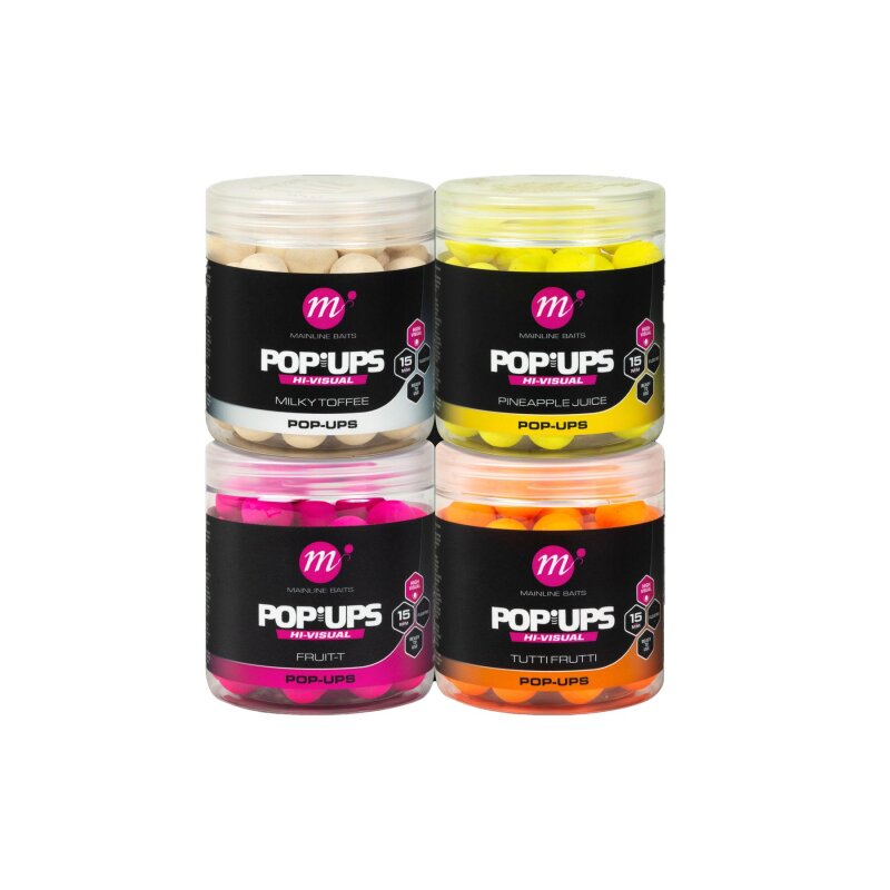 Mainline - High Visual Pop-Ups 15mm - Pineapple Juice | MUR-TACKLE-SH