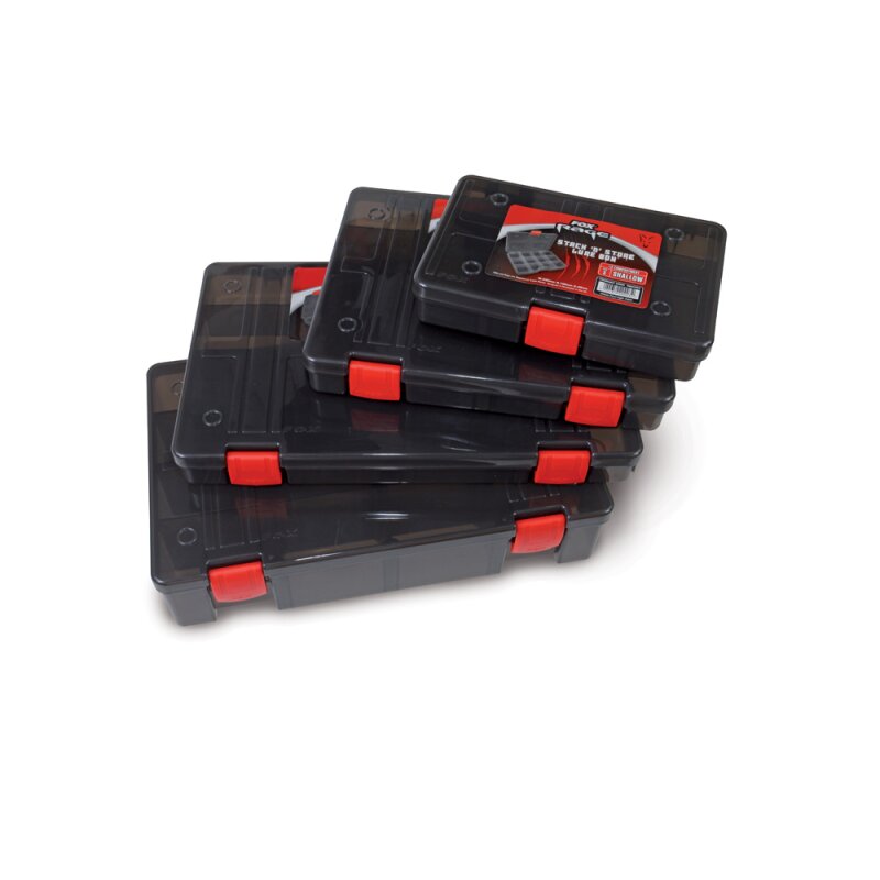 Fox Rage - Stack n Store - Tackle Boxen Smoked Finish - Size Deep Med