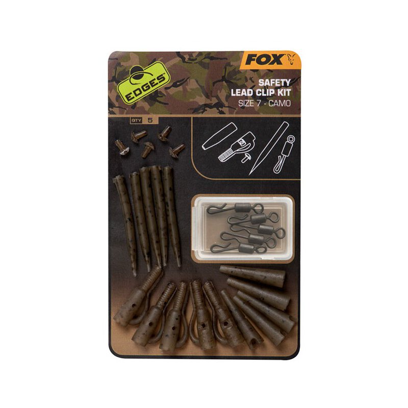 Fox - Edges Camo Lead Cip Kit - Size 7 | MUR-TACKLE-SHOP