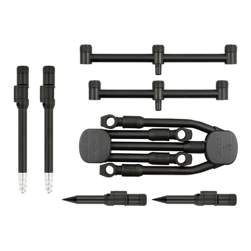 Fox - Black Label QR 3 Rod Pod Complete Kit | MUR-TACKLE-SHOP