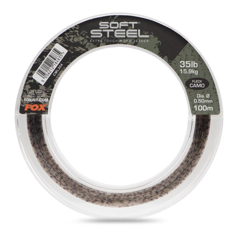 Fox - Soft Steel Fleck Camo Leader | MUR-TACKLE-SHOP